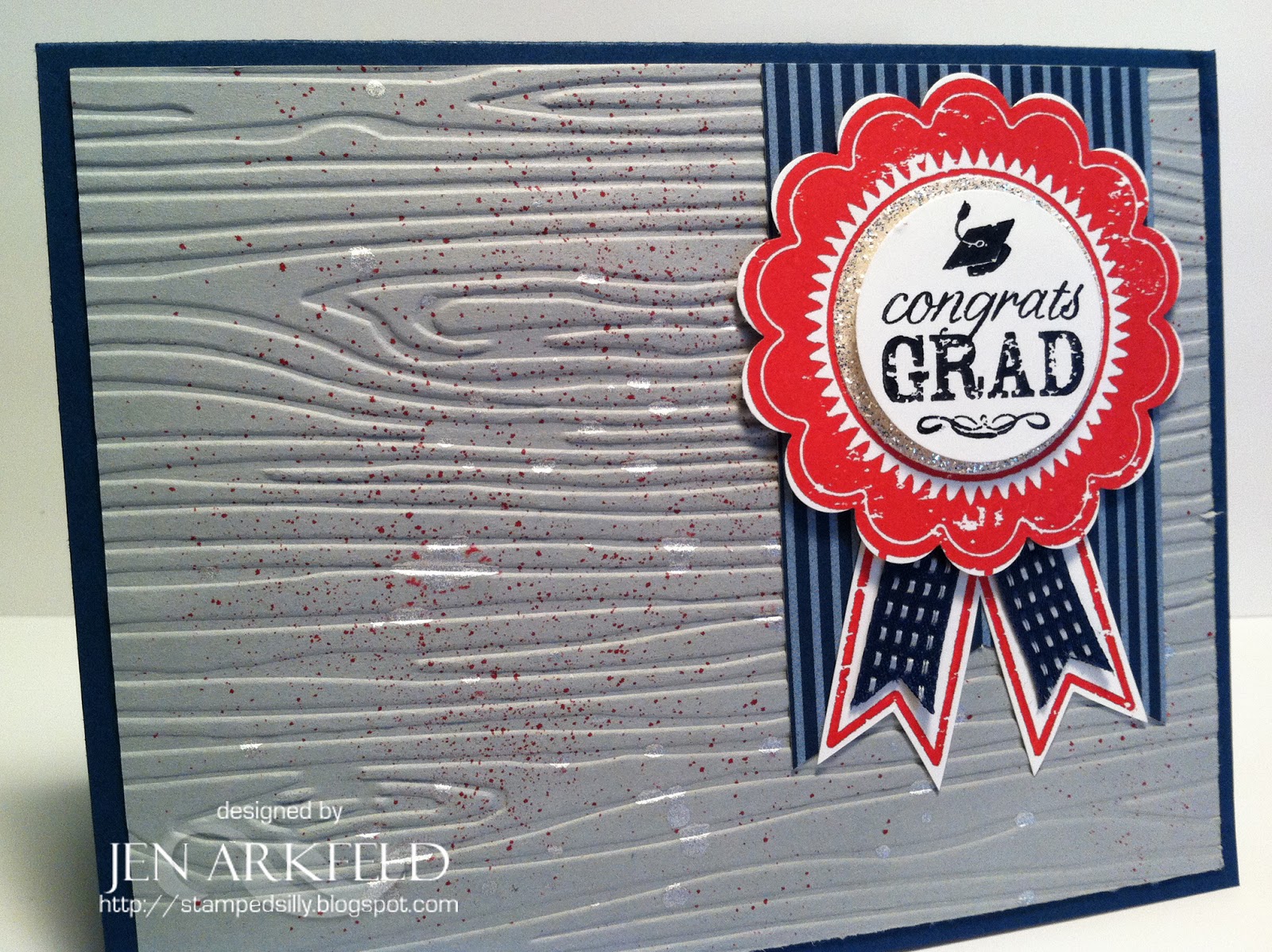 Stamped Silly: Congrats Grads! --- Blue Ribbon