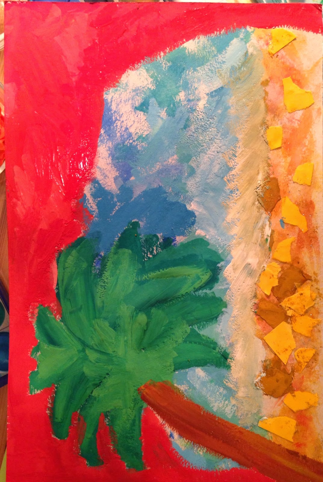 Ideas for World Art Projects : Caribbean Art (Paper mosaic)