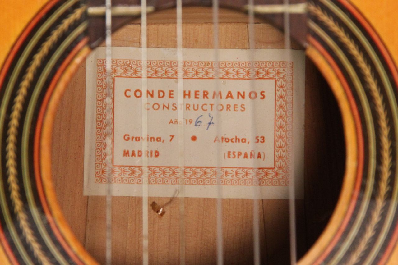 Luis Fernández de Córdoba, luthier: Repair: Conde Hermanos 1967