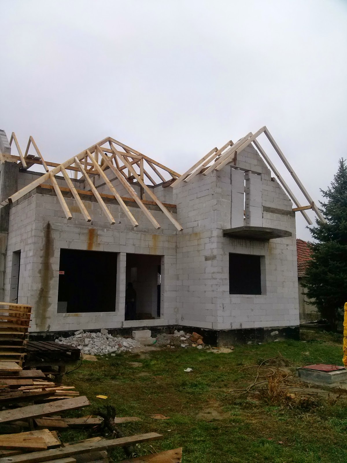 Gradnja kuće, izgradnja porodične kuće: Krov kuće