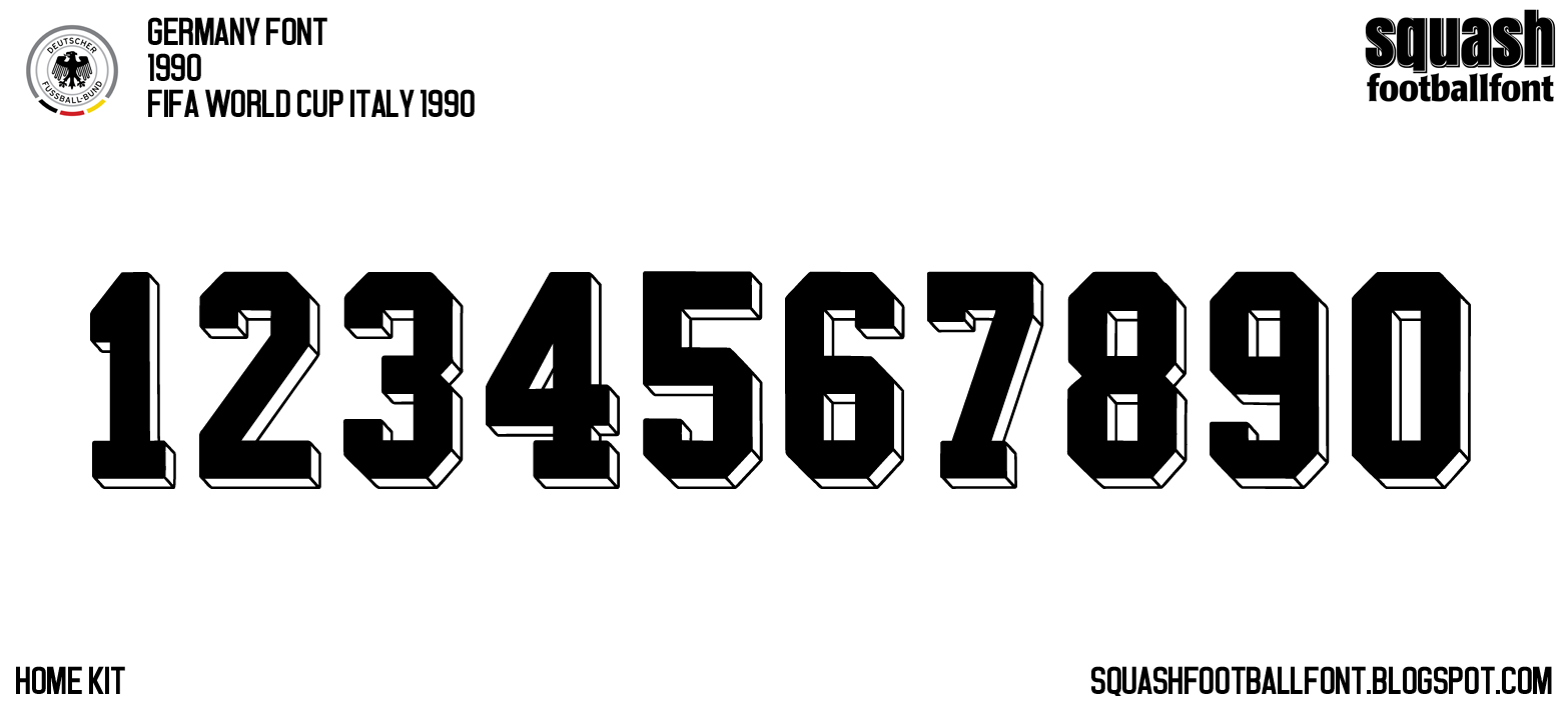 SFF: West Germany World Cup 1990 Font