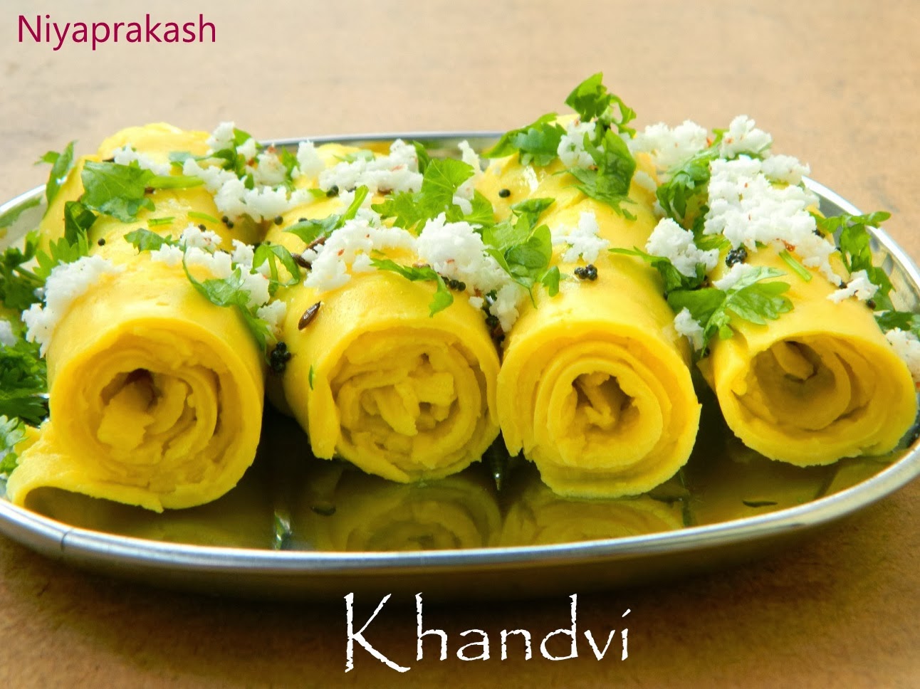 Niya's World: Khandvi (Recipe from Rak's Kitchen.net)