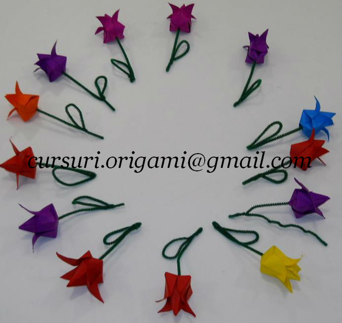 Cursuri Origami: Lalele, lalele, frumoasele mele lalele...