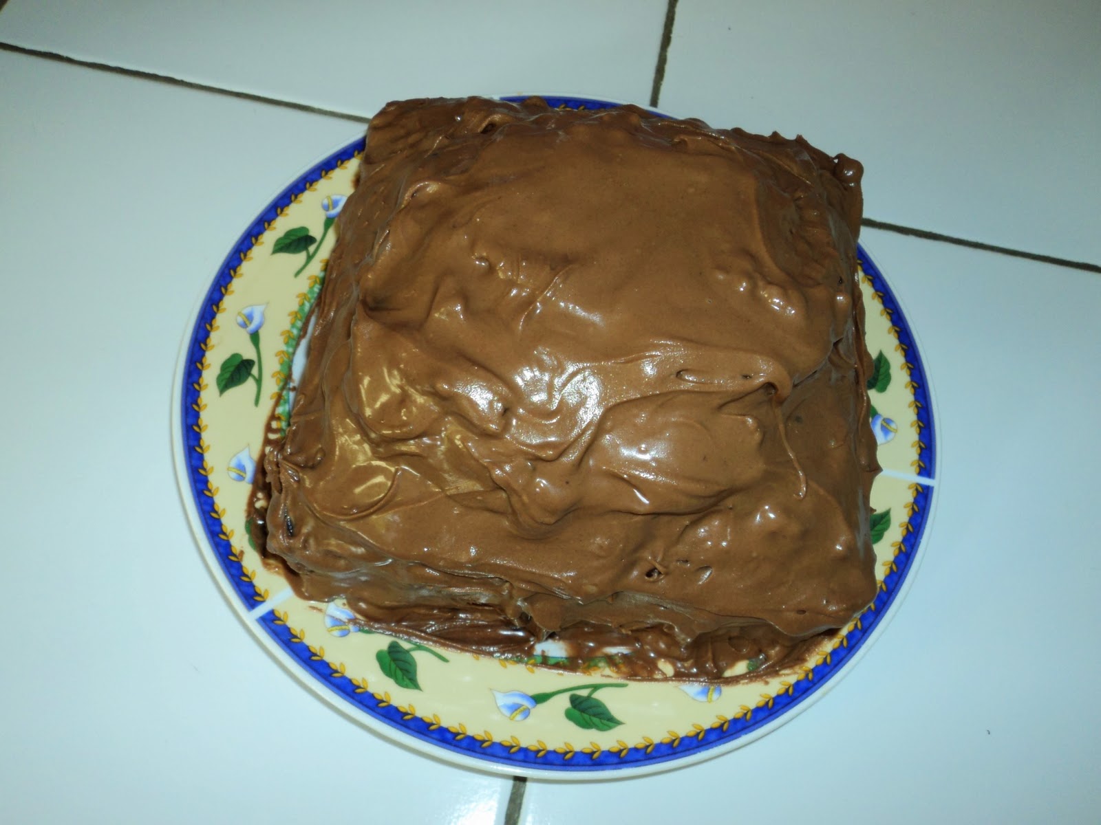 Christened; Christcelda: Retarded-erupted-volcano-styled chocolate cake