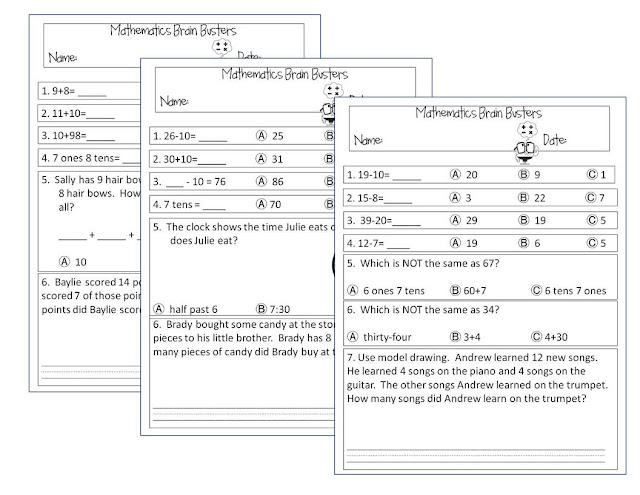 LearnPlayFun Printables • Mathematics Brain BustersLearnPlayFun Printables