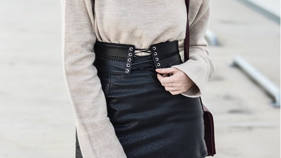 Tendência: cinto grosso-Galera Fashion