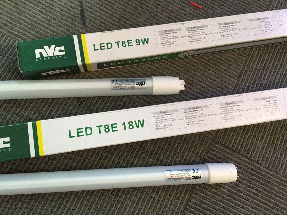 Đèn LED downlight NVC Lighting: Bóng LED T8 NVC siêu rẻ 18w