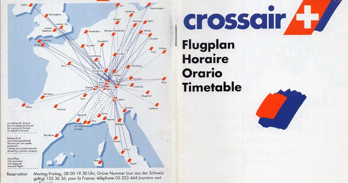 Airline memorabilia: Crossair (1995)