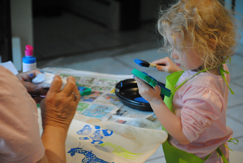 Kid's Craft Idea - Mini Stamped Tote
