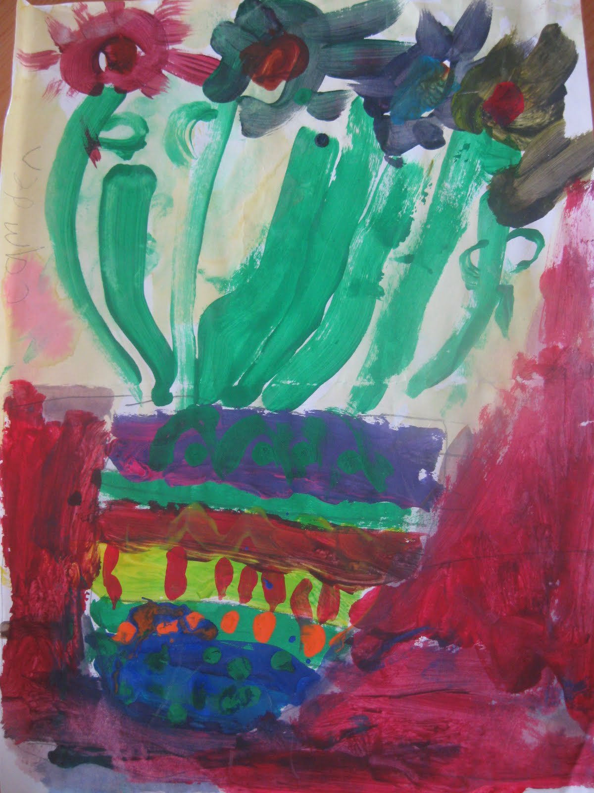 Grovecrest Art: Flower vase/Still life