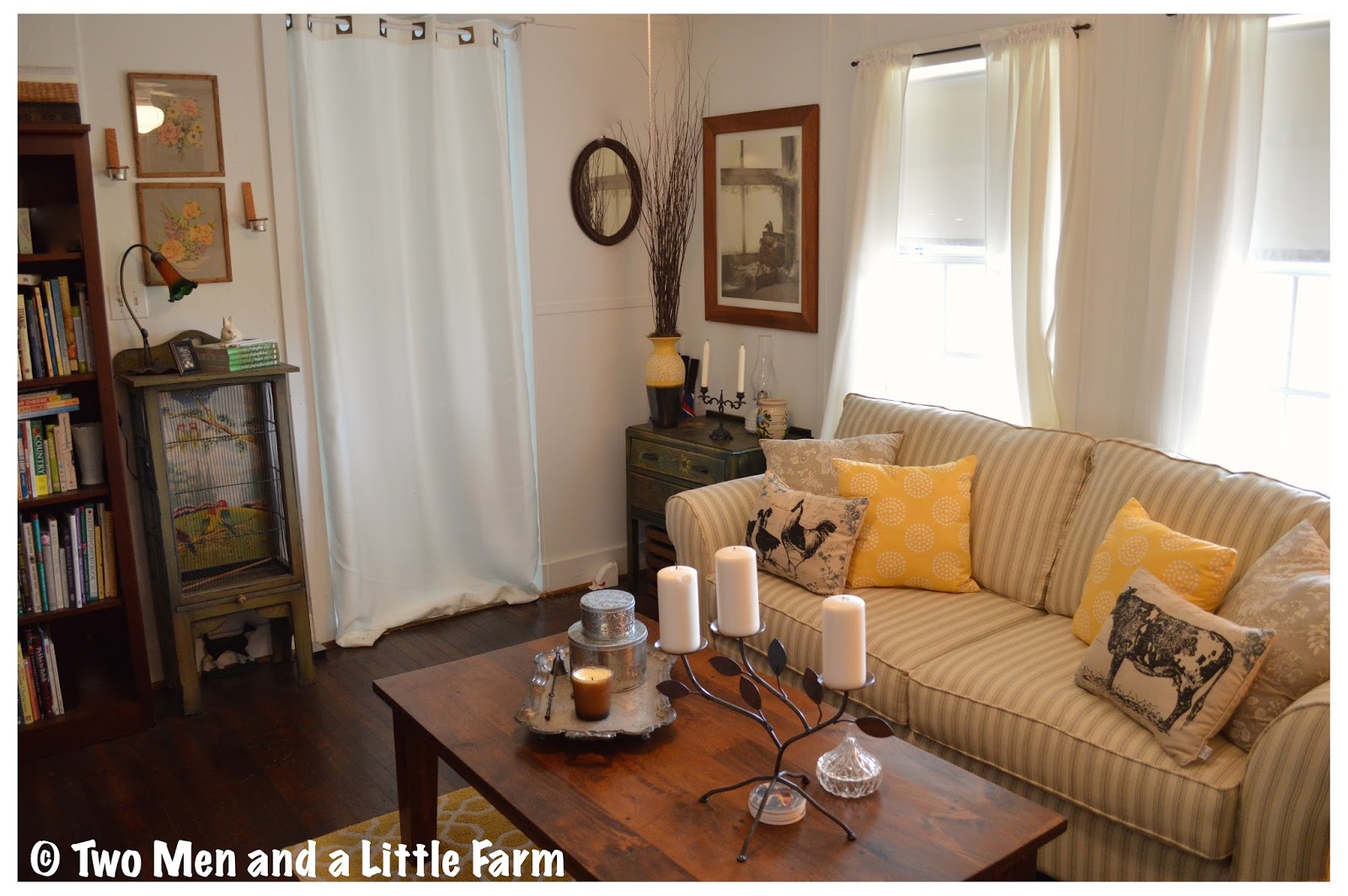 Two Men and a Little Farm: LIVING ROOM TOUR