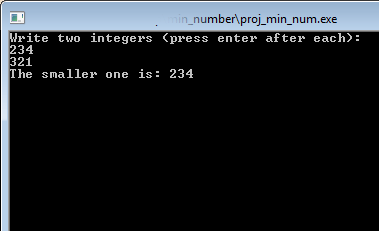 Find out the smallest number from two numbers | LazPlanet
