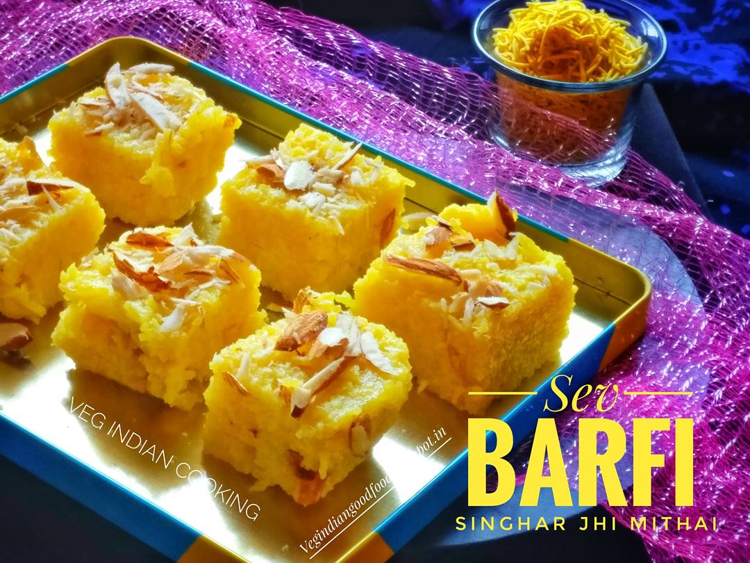Veg Indian Cooking: Sev Barfi (Sindhi Authentic Singhar Jhi Mithai)