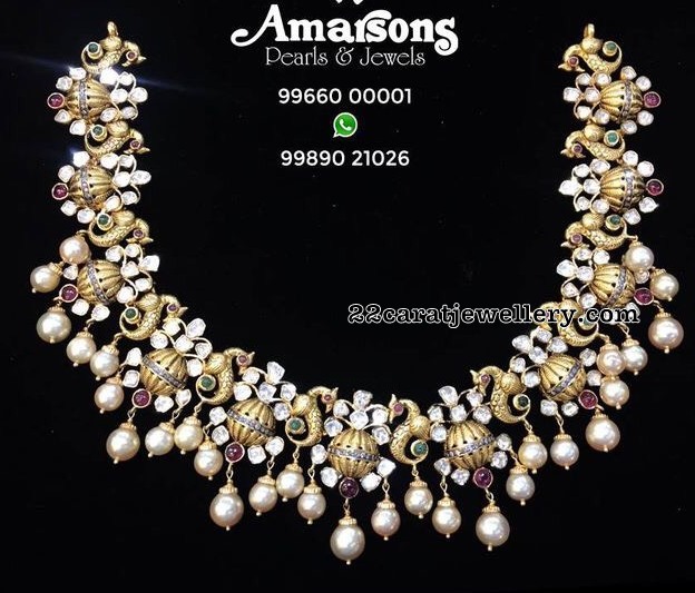 Royal Look Latest Pachi Diamond Sets - Jewellery Designs