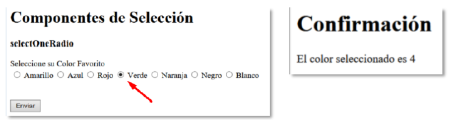 CoDejaVu: Como usar el h: selectOneRadio en JSF