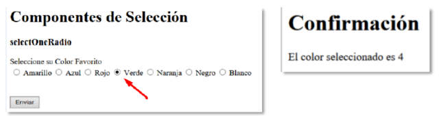 CoDejaVu: Como usar el h: selectOneRadio en JSF