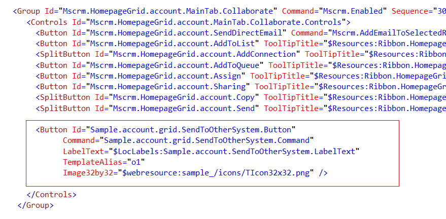 Erik Pool: Understanding CRM Ribbon XML - Part 2: updating the ribbon