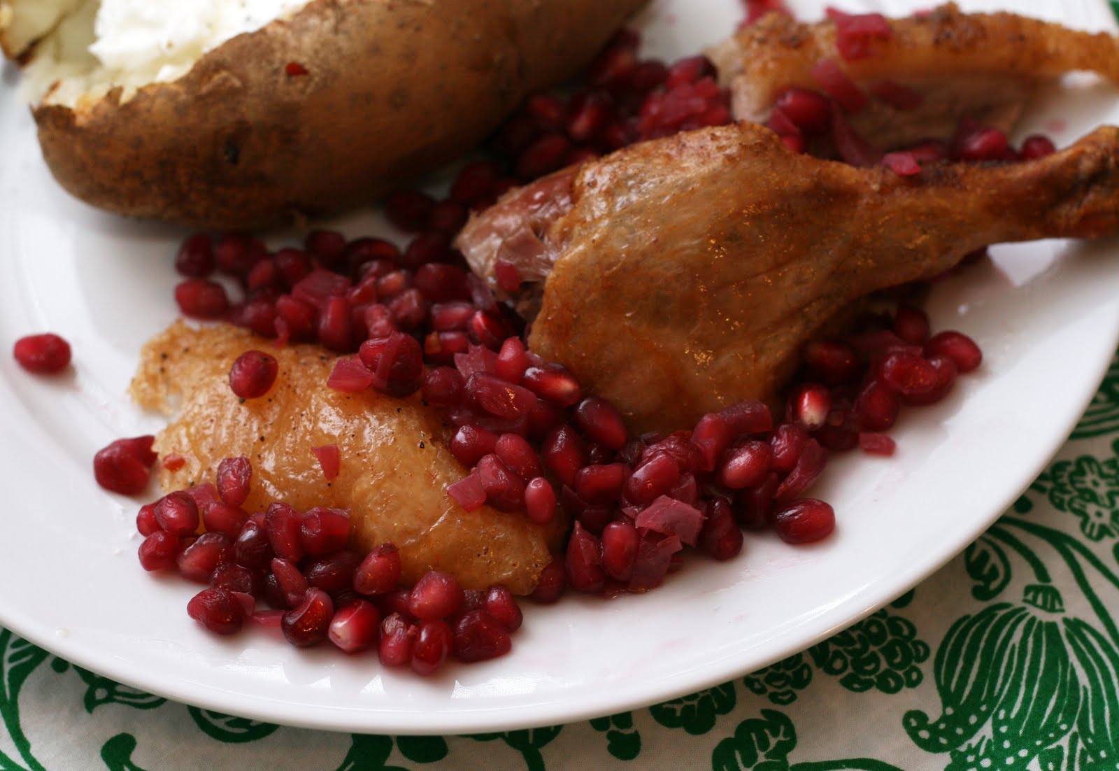 Cardamom Rubbed Duck with Pomegranate Sauce – Coconut & Lime