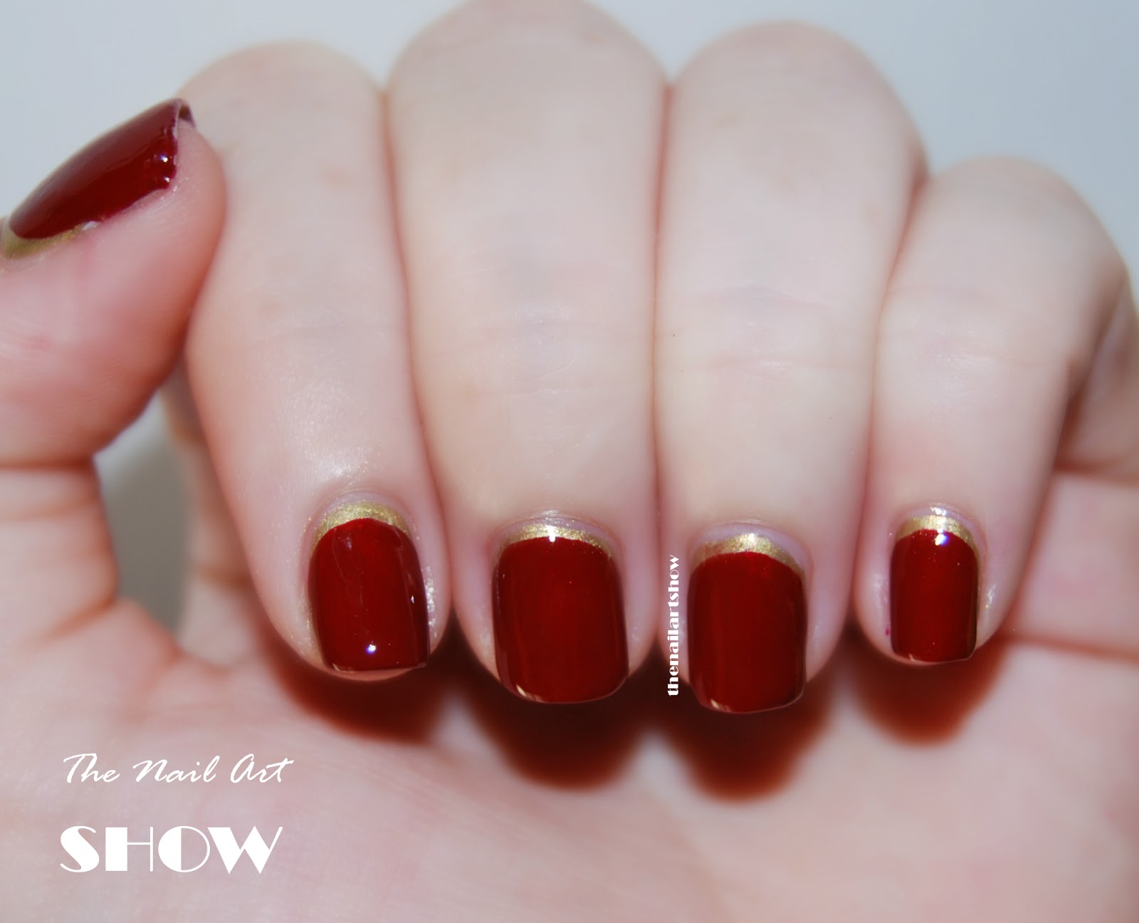 The Nail Art Show: 31 Day Challenge - Day 1: Red Nails (Ruffian Manicure)
