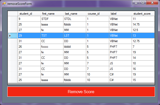 VB.Net Students Information Management System Source C - 1BestCsharp