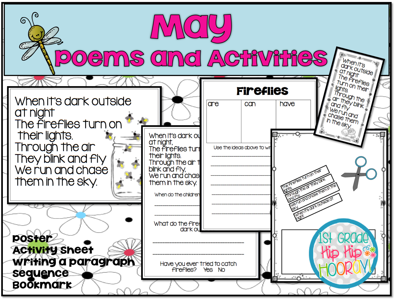1st Grade Hip Hip Hooray!: May Poems and Activities!