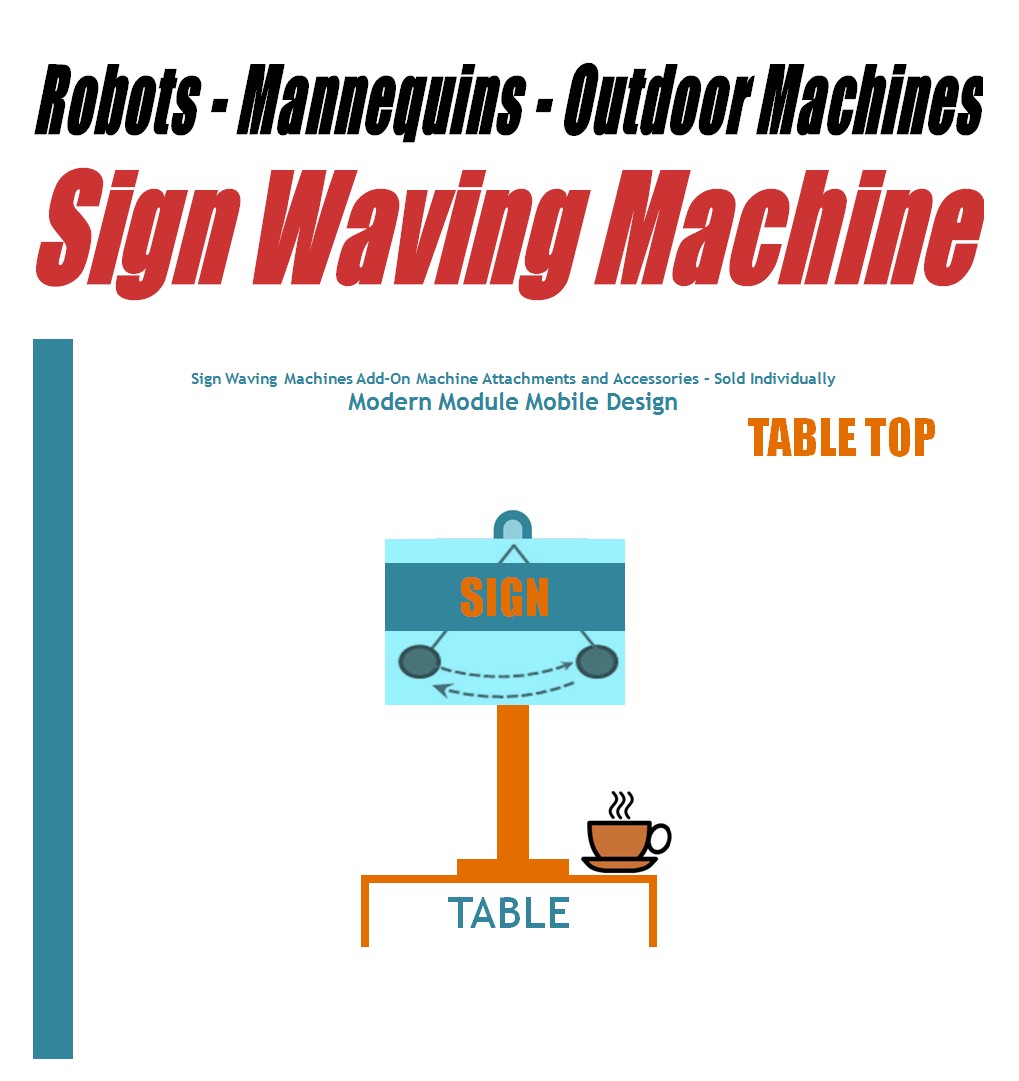 Sign Waving Sign Spinning Machine Robot Spinners Advertising Signs ...