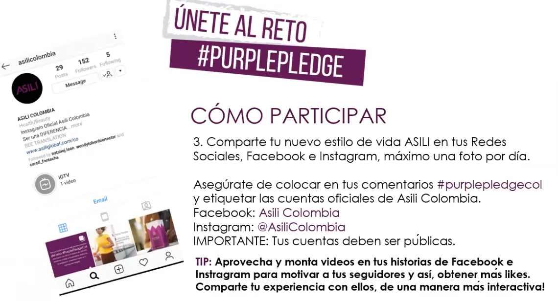 RETO 12 DIAS PURPLE PLEDGE