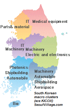 Redrawing Korean Maps - Innovation Clusters