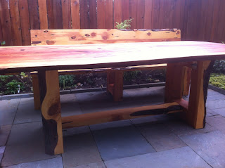 driftedge woodworking: Custom order Live Edge Juniper Bench and Live ...