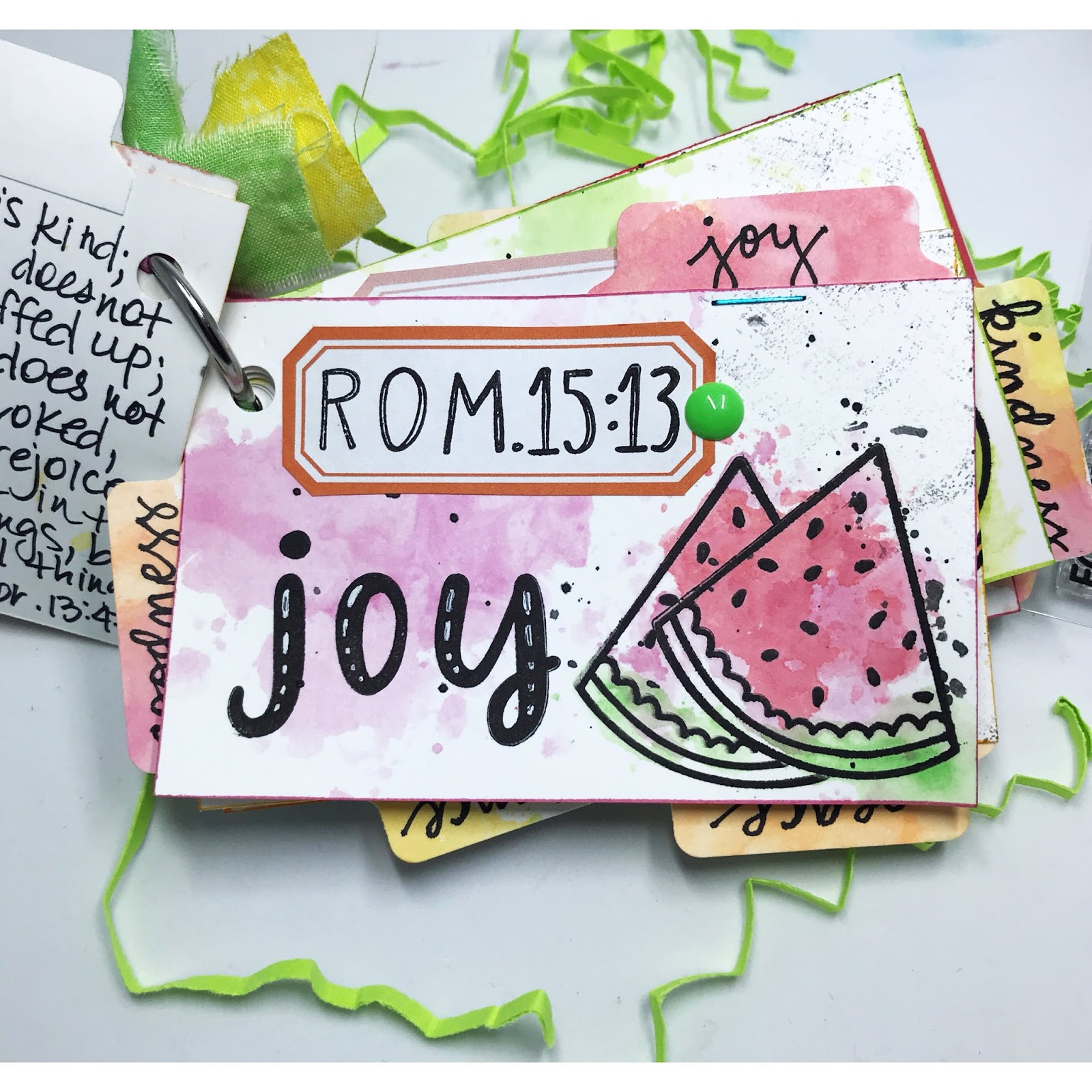 Creative Worship: "Fruit of the Spirit" Bible Verse Mini Flip Book