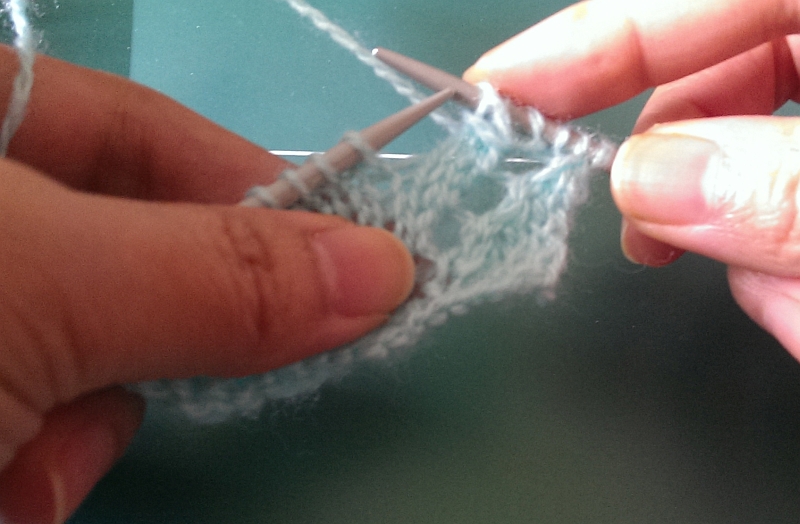 Anything Creative: Shell Pattern - Knitting tutorial