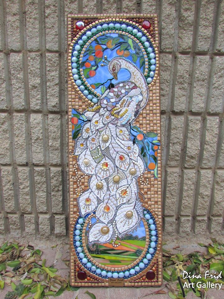 How To Make Mosaic Peacock Wall Art ~ Crazzy Craft