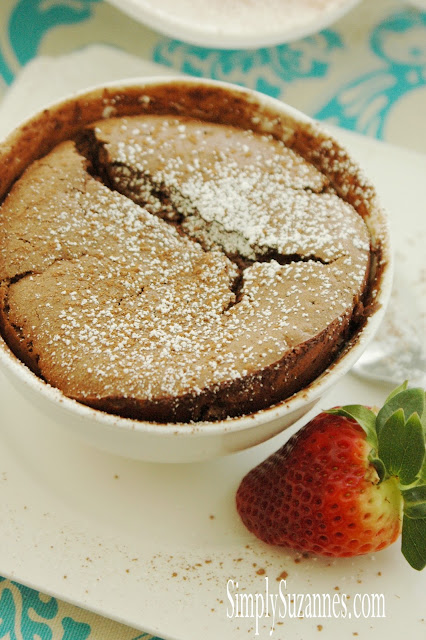 Simply Suzanne's AT HOME: hot cocoa soufflé