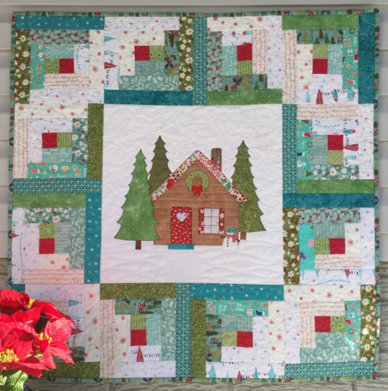 Stitching With 2 Strings: Log Cabin Christmas