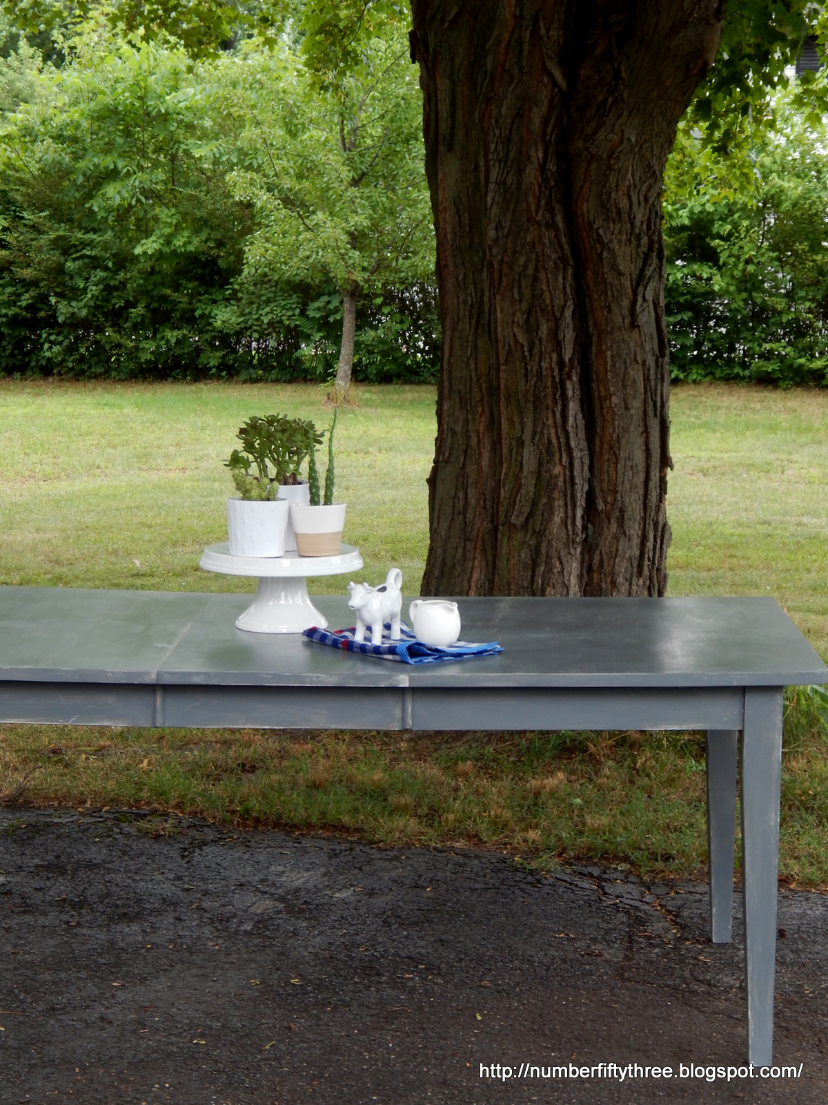 Number Fifty-Three: Weathered Gray Dining Table