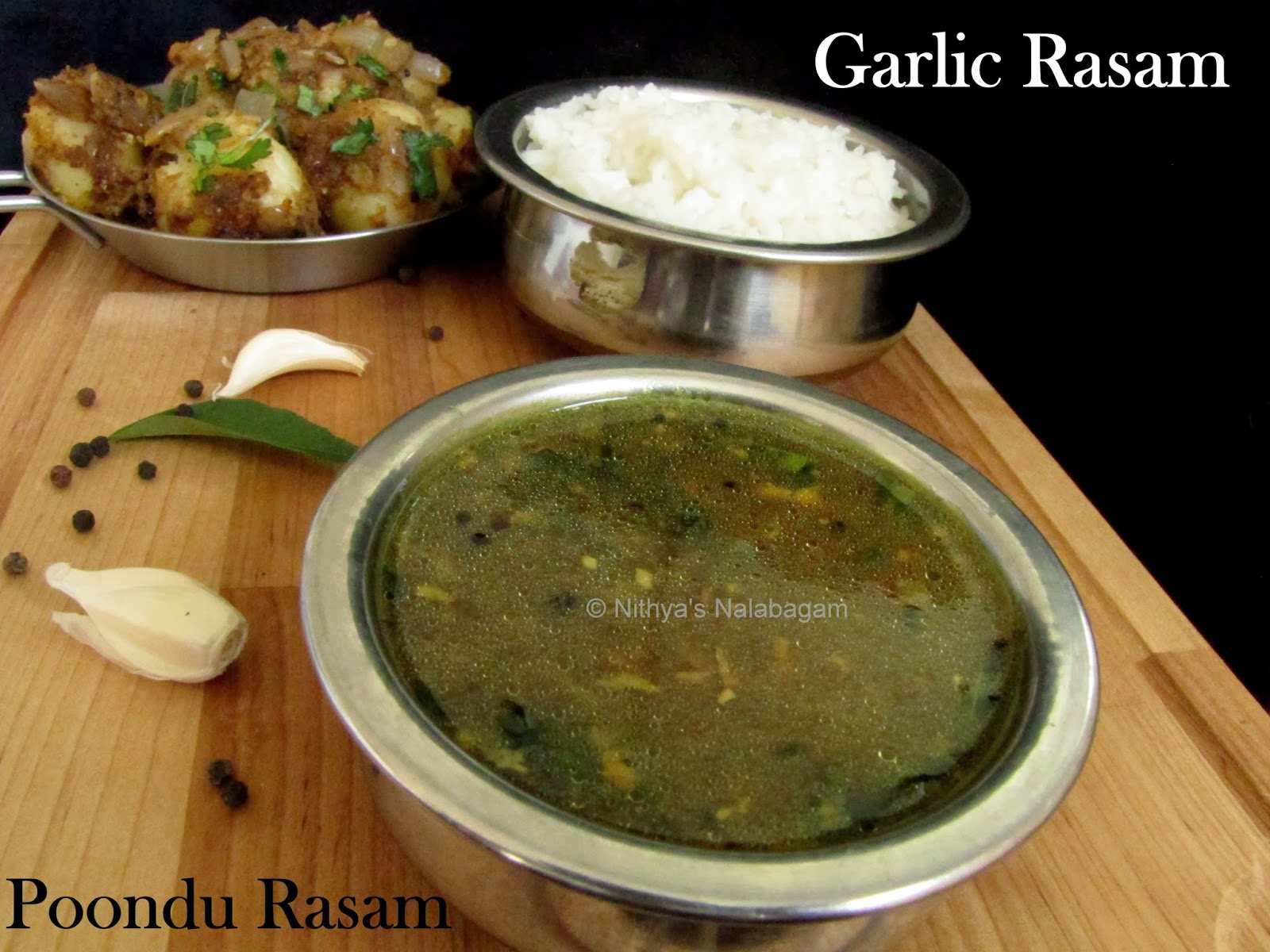 Poondu Rasam | Garlic Rasam |Nithya's Nalabagam