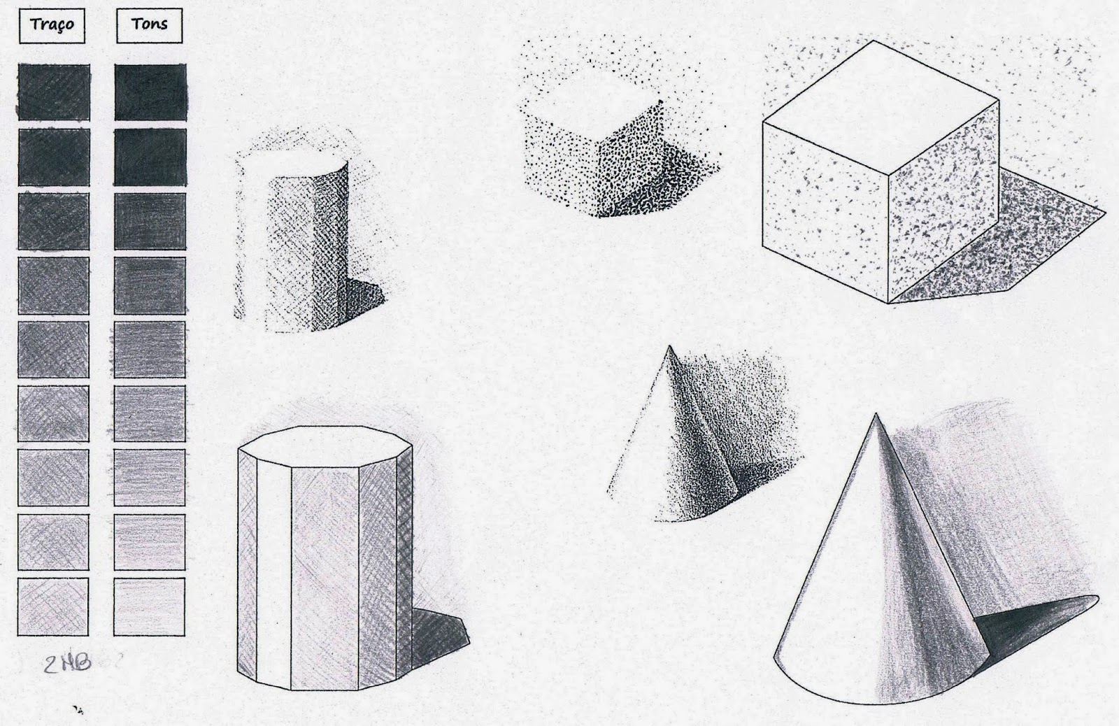 porque tu cresces em Arte!": O claro-escuro aplicado aos volumes