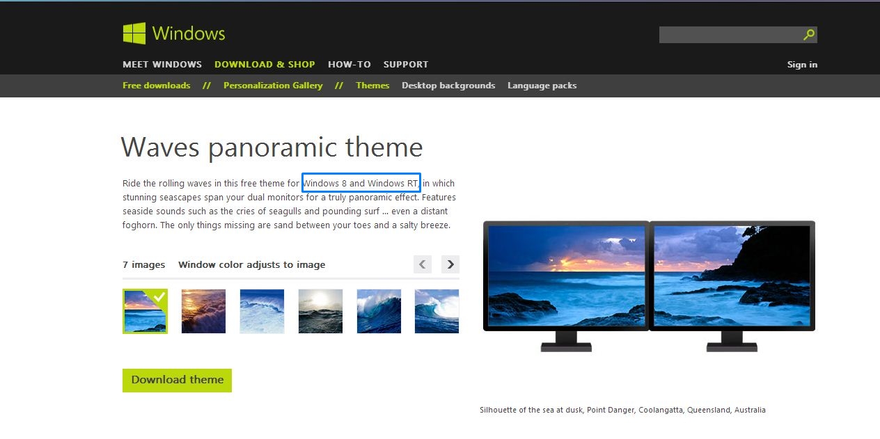 Windows 8 Background Themes