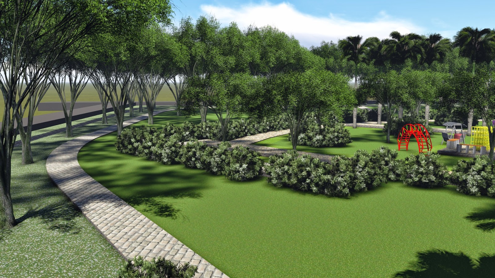 BT'01 STUDIO BORNEO: RENCANA PENATAAN TAMAN DEPAN KANTOR BUPATI KATINGAN