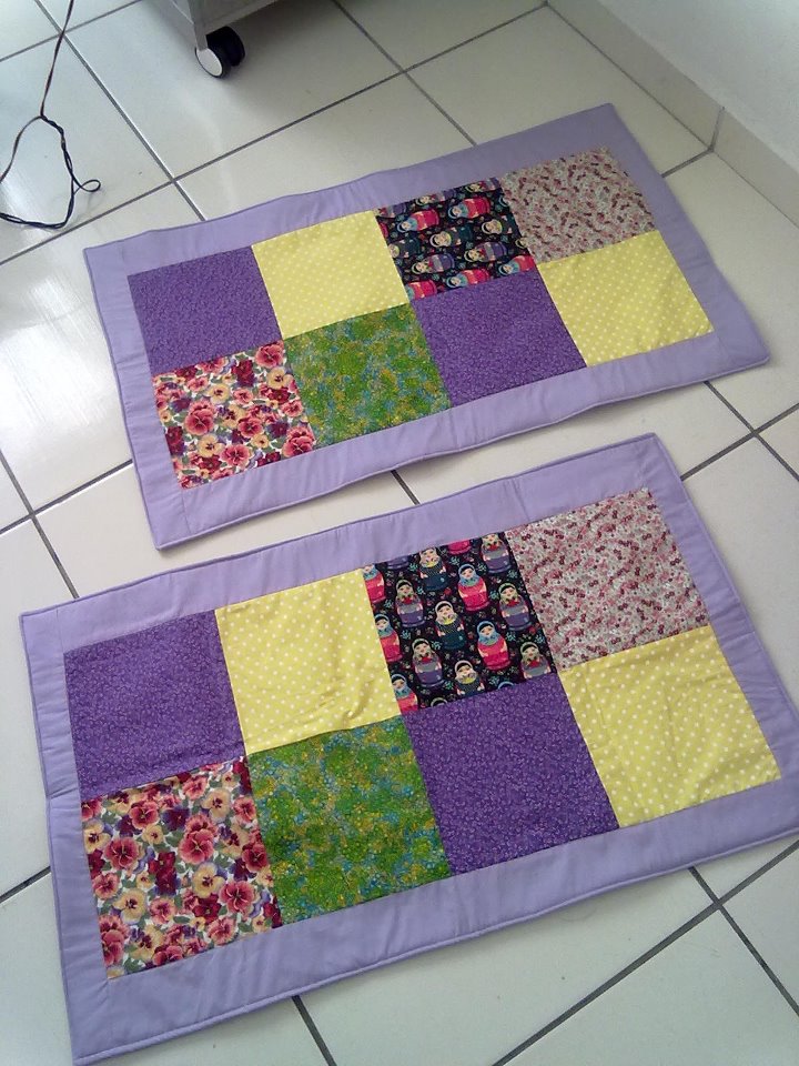 Stella Hoff Patchwork: Cortina de patchwork e tapetes da Ju