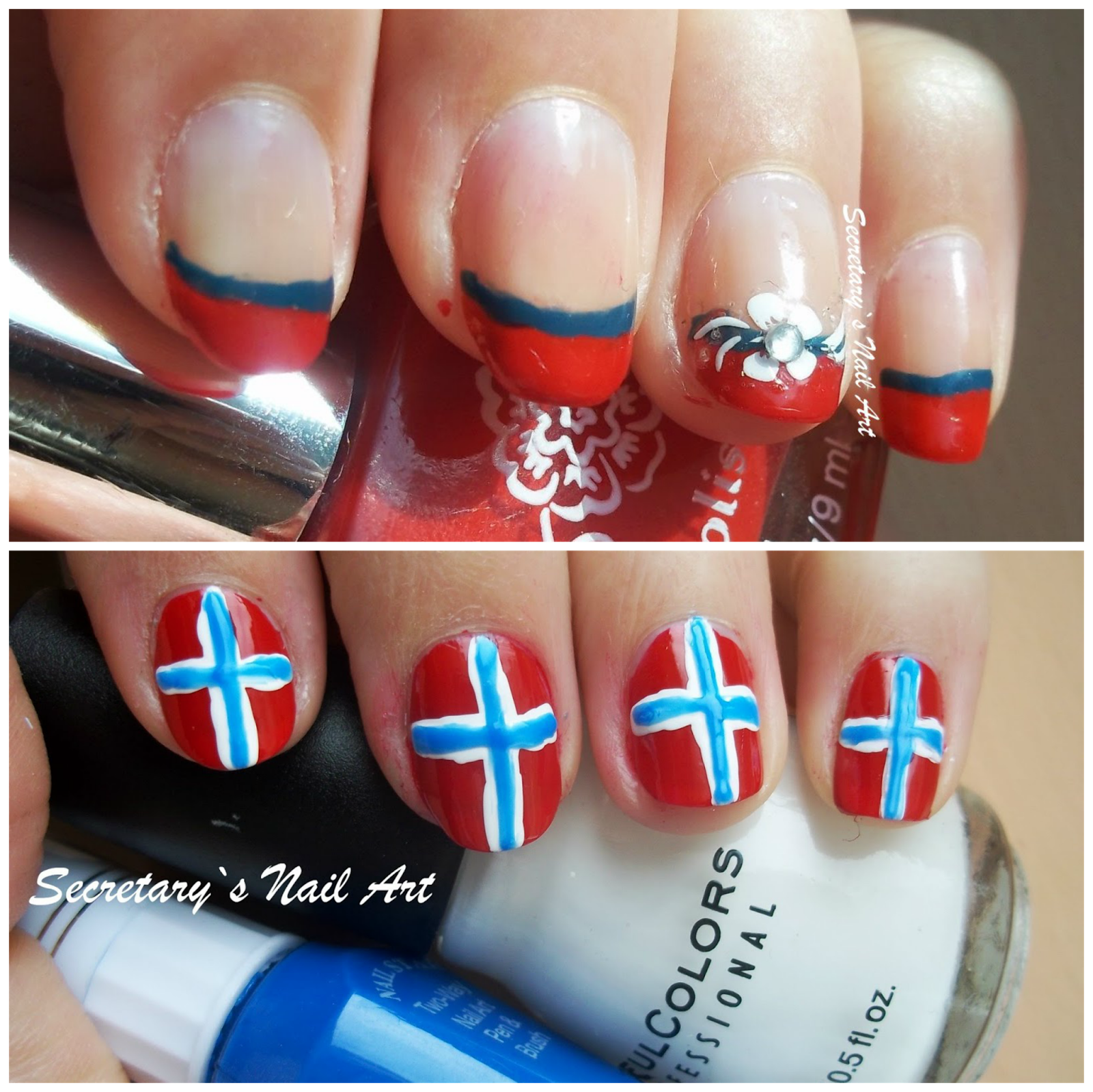 Fun With Flag - A Blogger Collaboration - Secretary`s Nail Art