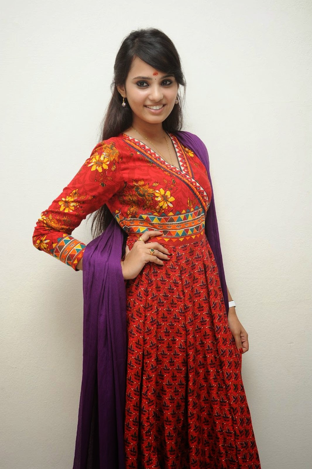 Tamil Actress Aarushi Latest Beautiful Stills In Churidar - Cine Gallery