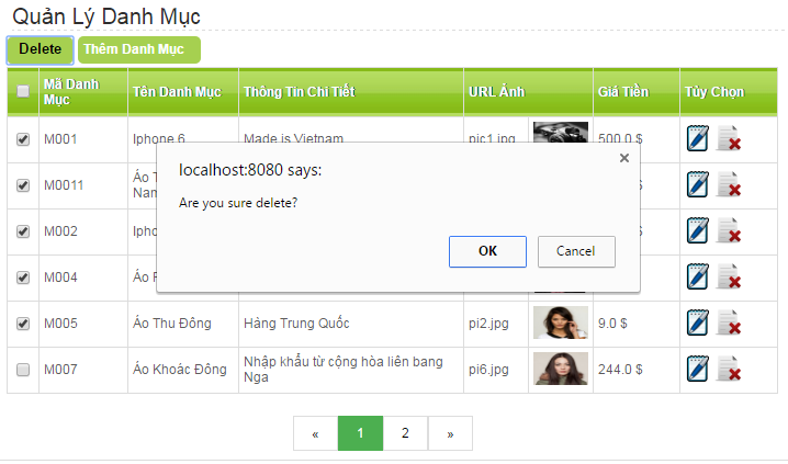 Delete CheckBox All Với Javascript JPA Jsp Servlet Java Web ~ Thế Giới ...