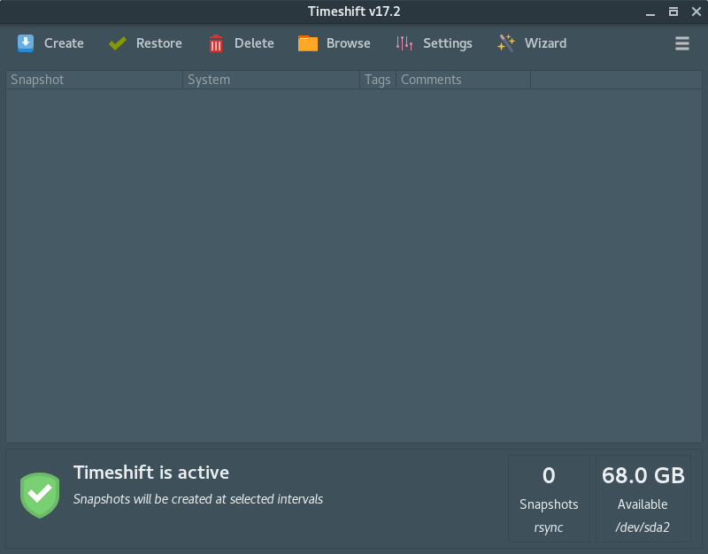 Sao lưu hệ thống Linux với Timeshift