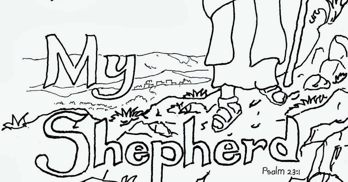 Free Coloring Page The Lord Is My Shepherd Coloring Pages