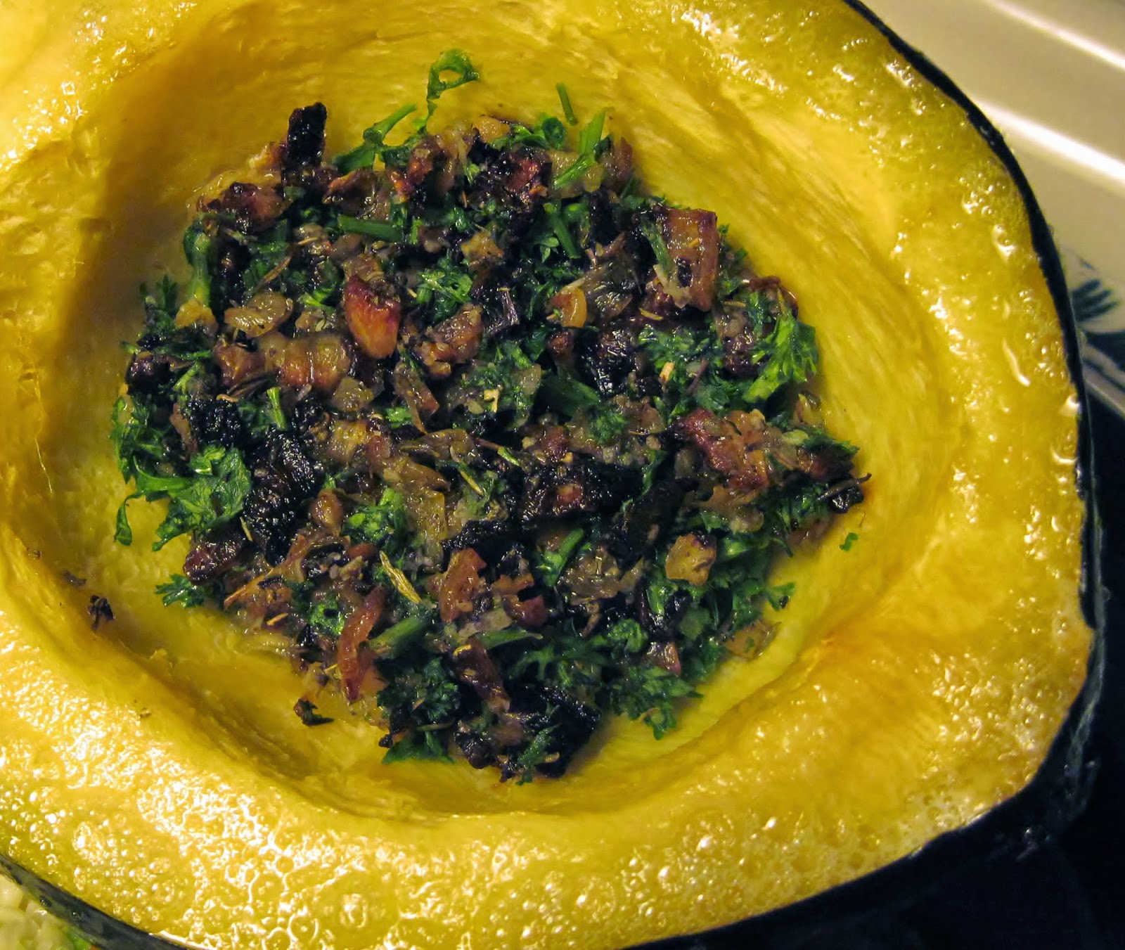 Carolina Sauce Company: Baked Acorn Squash with Roasted Garlic & Herb ...