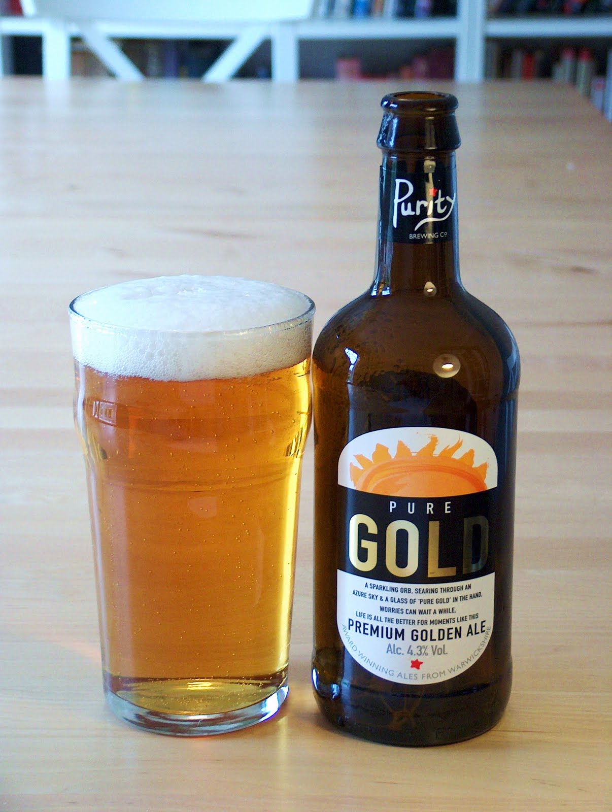 The Bottled Beer Year: Day 109, Beer 109 - Purity's "Pure Gold"