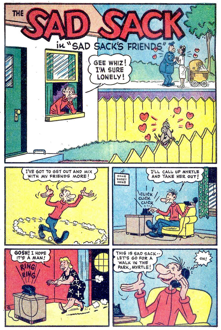 Pappy's Golden Age Comics Blogzine: Number 1519: Sad, sad, Sad Sack