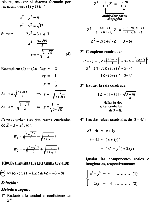NÚMEROS COMPLEJOS EJERCICIOS Y PROBLEMAS RESUELTOS DE MATEMATICAS DE ...