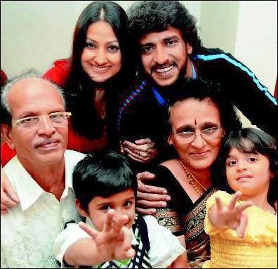 Kannada Actor Upendra Family Photos | Kannada Actor Upendra Real-Life ...